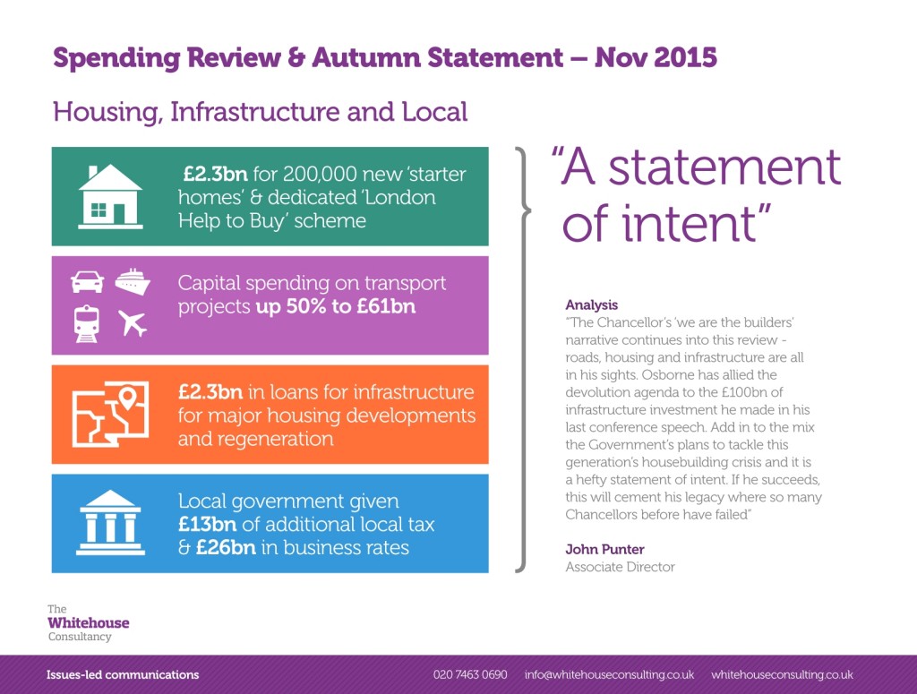 What was in the Comprehensive Spending Review?